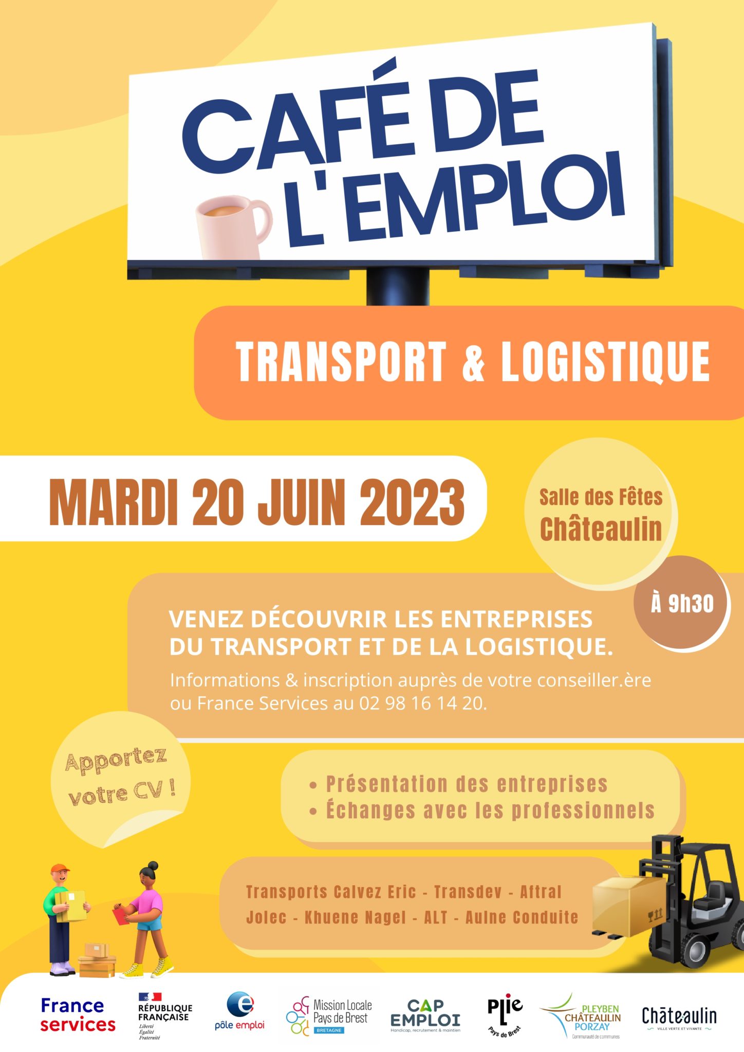 Café De Lemploi Transport And Logistique Defis Emploi Pays De Brest